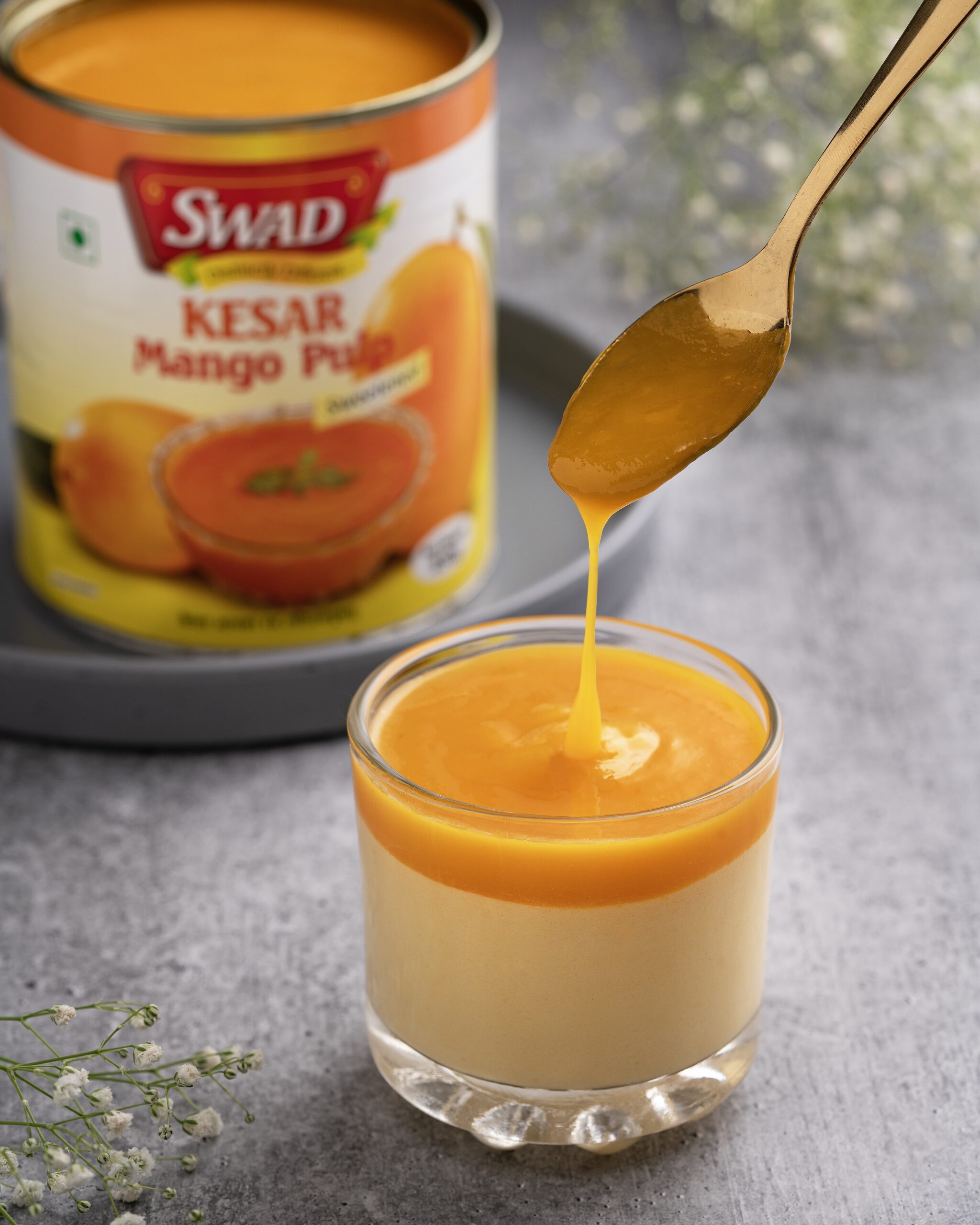 Buy Online Swad Kesar Mango Pulp 850g | Swad Shop
